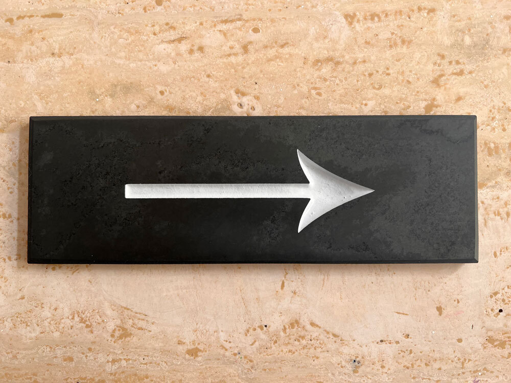 Arrow Sign 3 | Welsh Slate House Signs
