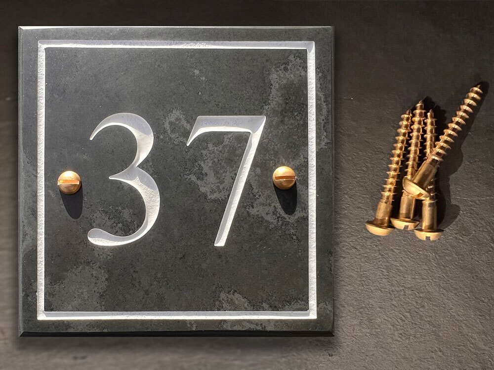 Brass Screws | Welsh Slate House Signs