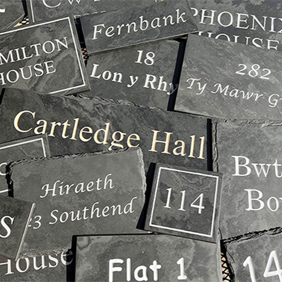 Personalised Slate House Signs | Welsh Slate House Signs