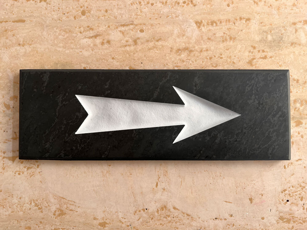 Arrow Sign 2 | Welsh Slate House Signs